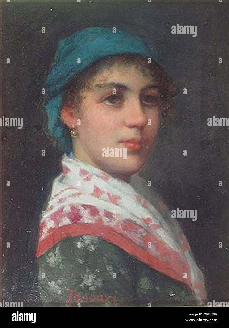 An Italian girl by Vittorio Tessari Stock Photo - Alamy