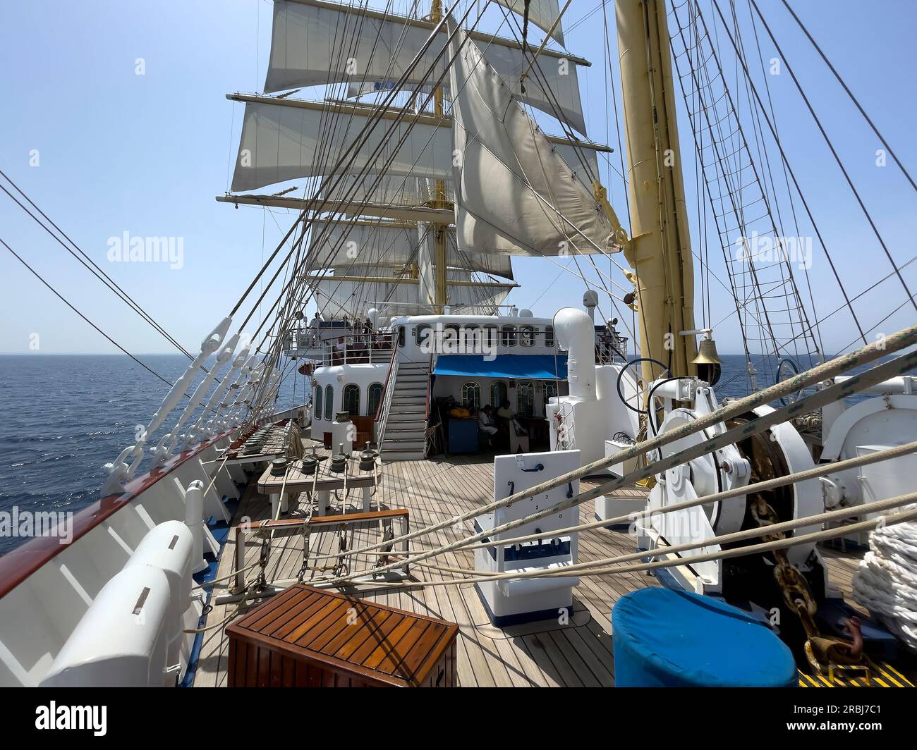 On the deck of the Royal Clipper Stock Photo - Alamy