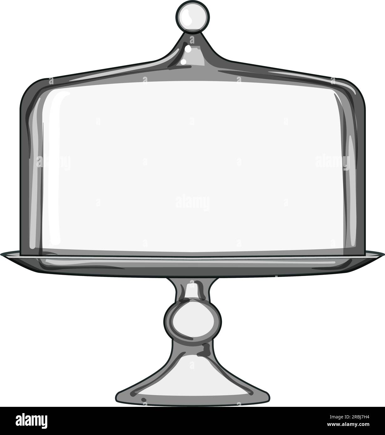 dish cake dome cartoon vector illustration Stock Vector Image & Art - Alamy