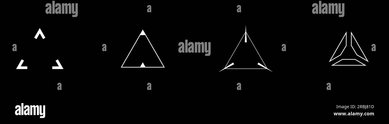 Cyberpunk style triangle aim set Stock Vector Image & Art - Alamy