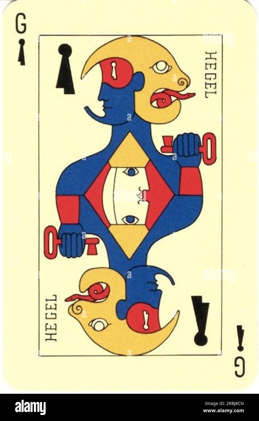 Genius Locks Hegel 1941 by The Game of Marseille Stock Photo - Alamy