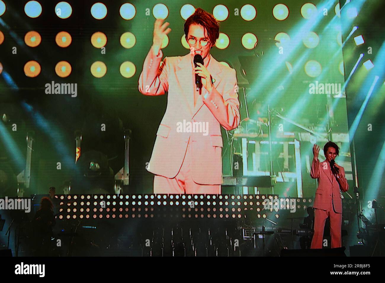Taiwanese singer Terry Lin holds concert in Yichang City, central China ...