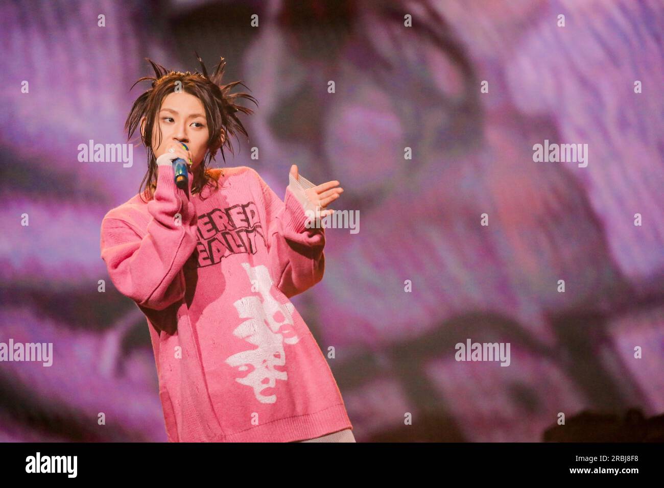 Chinese rapper and singer-songwriter Wang Linkai holds concert in ...