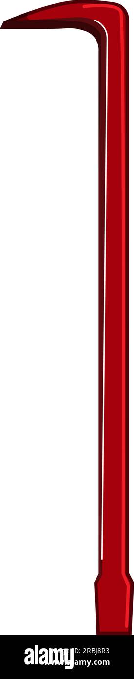 hand crowbar metal cartoon vector illustration Stock Vector Image & Art ...