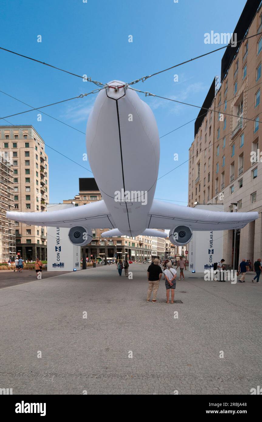 Italy, Lombardy, Milan, Piazza San Babila Square, New Subway Line ...