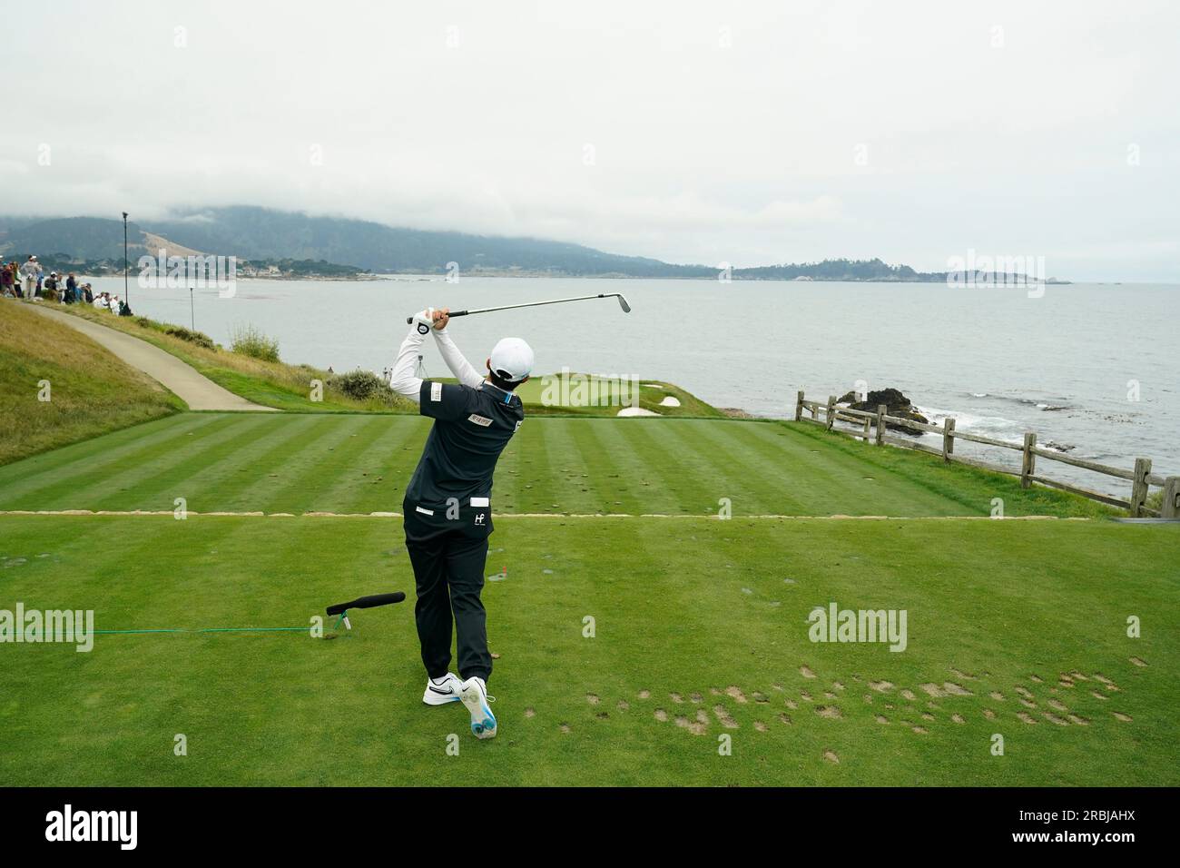Hyo Yoo Kim hits from the seventh tee during the first round of the U.S ...