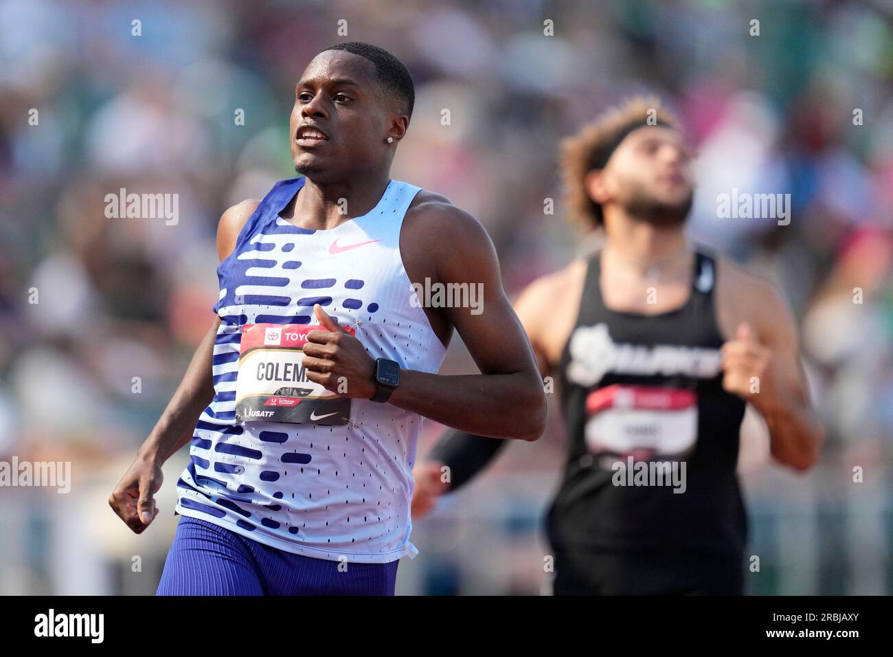 Christian Coleman wins his heat in the men's 100 meter preliminary ...