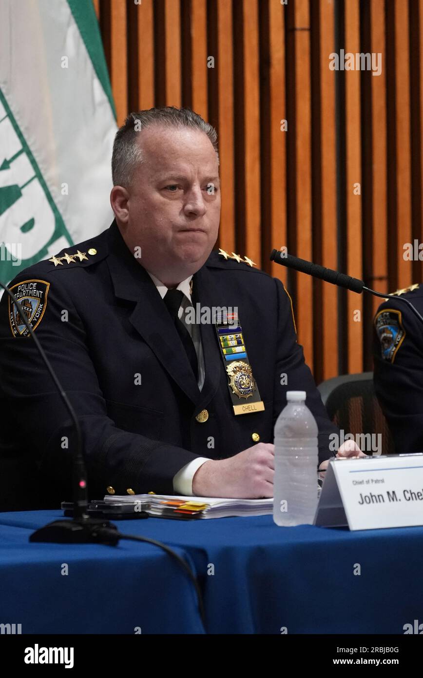 Photo by: Siegfried Nacion/STAR MAX/IPx 2023 7/6/23 NYPD Chief of Patrol, John Chell at the NYPD ...