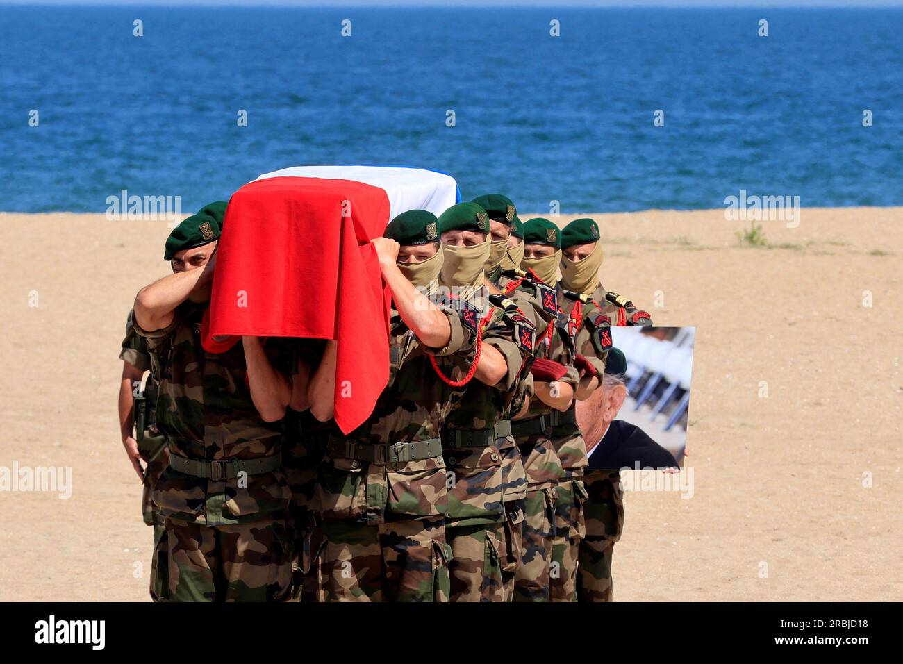 Commando Marine Special forces (Green Berets) of the French Navy carry ...