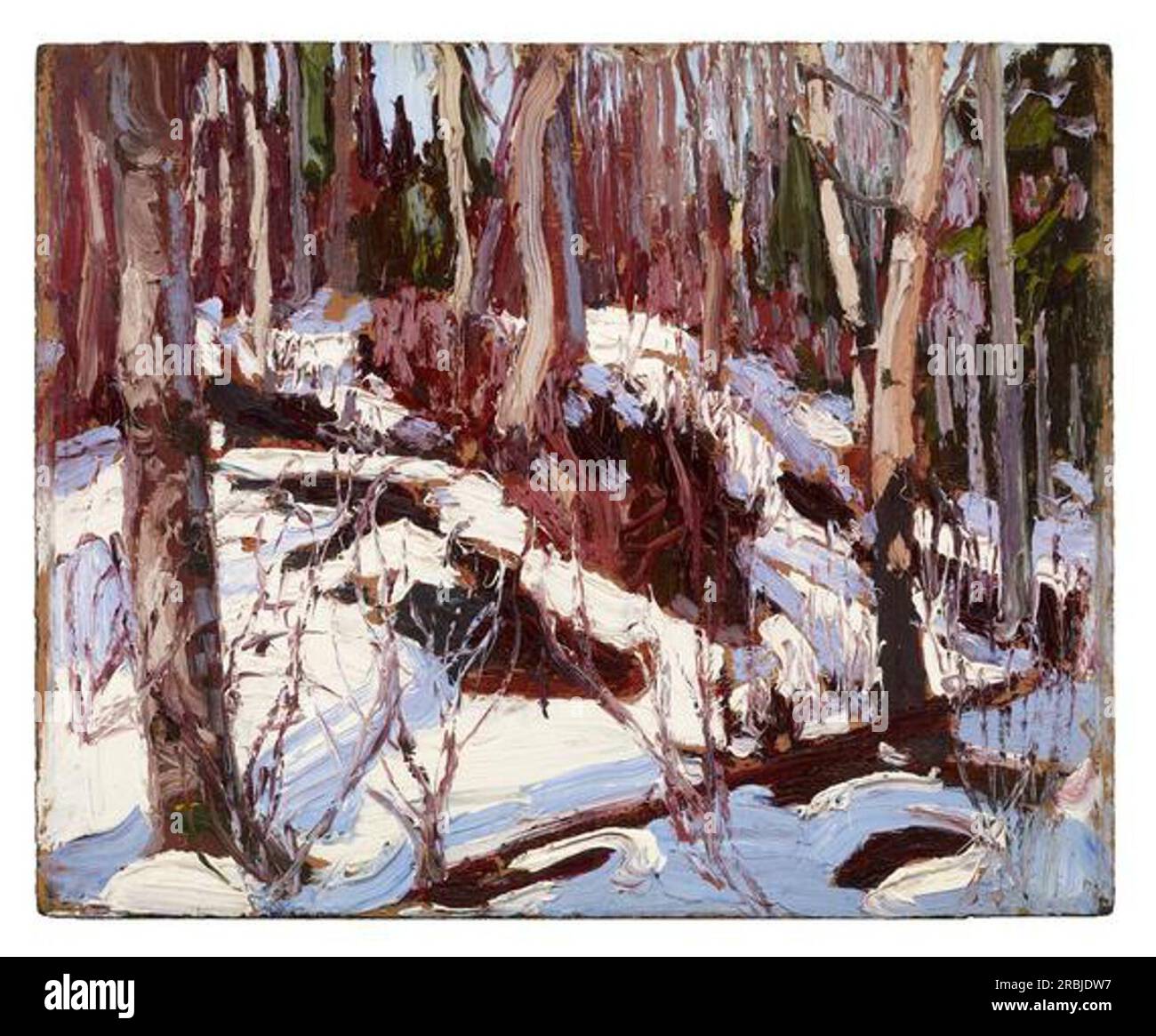 Winter Thaw in the Woods 1917 by Tom Thomson Stock Photo - Alamy
