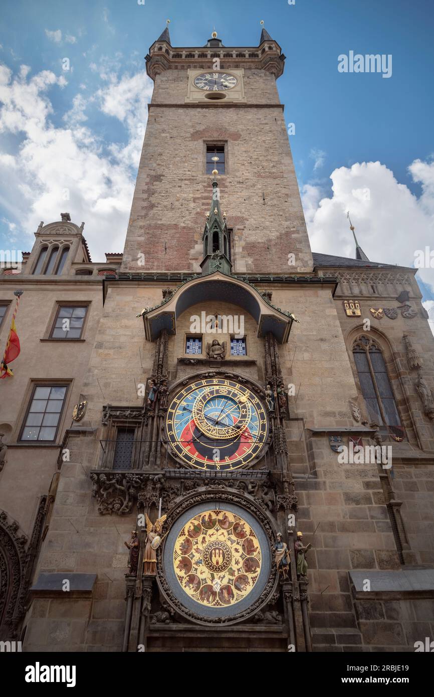 Prague Astronomical Clock (Pražský orloj), Prague, Bohemia, Czech ...