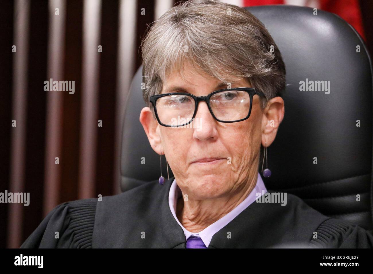 Thirteenth Judicial Circuit Court Judge Catherine Catlin listens to ...