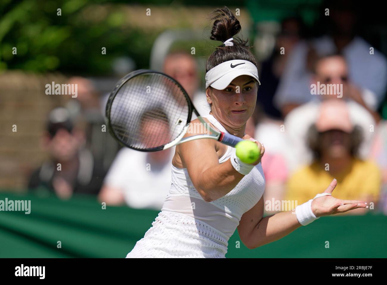 Canada's Bianca Andreescu returns to Ukraine's Anhelina Kalinina in a ...