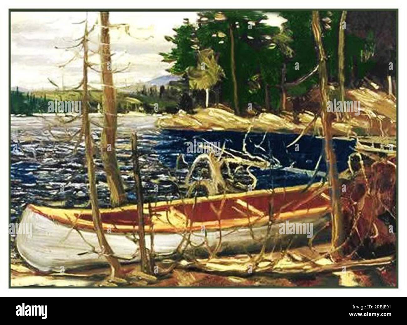 The Canoe 1912 by Tom Thomson Stock Photo - Alamy