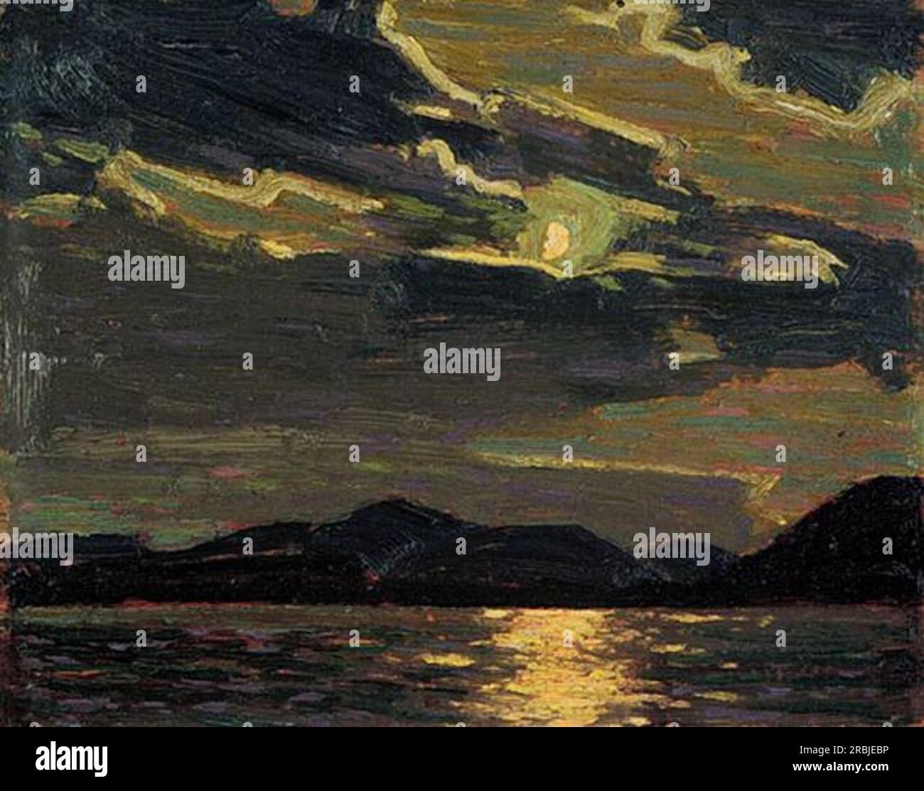 Hot Summer Moonlight by Tom Thomson Stock Photo - Alamy