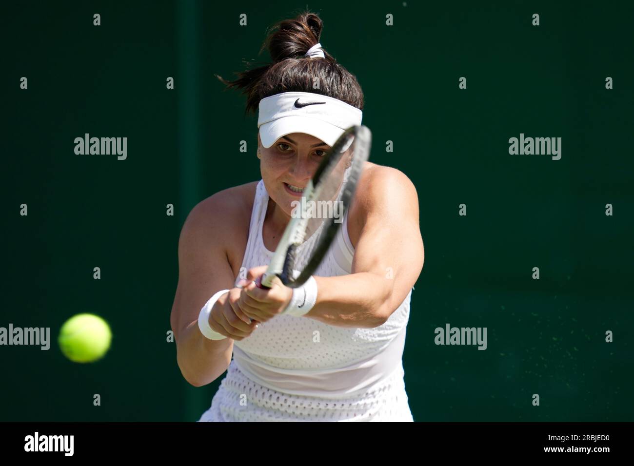 Canada's Bianca Andreescu returns to Ukraine's Anhelina Kalinina in a ...