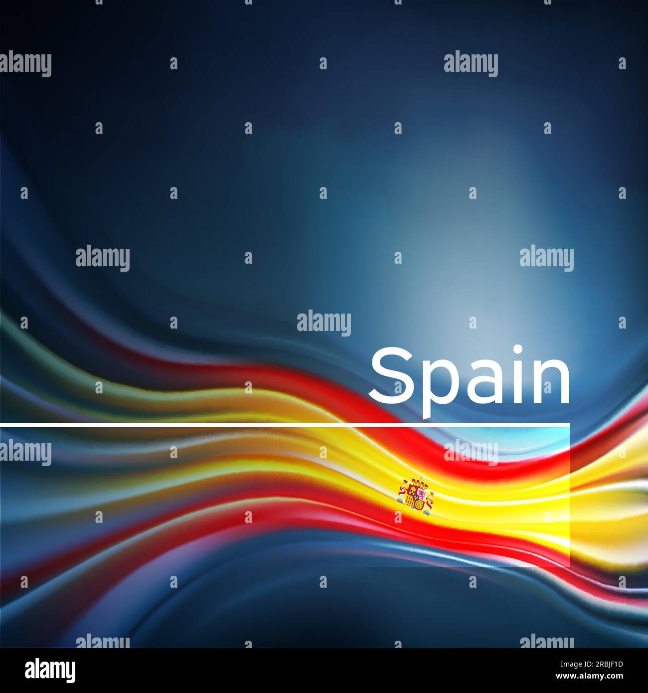 Spain flag background. Abstract spanish flag in the blue sky. National ...