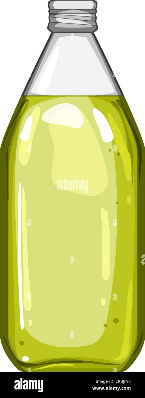 fresh glass bottle soda cartoon vector illustration Stock Vector Image ...