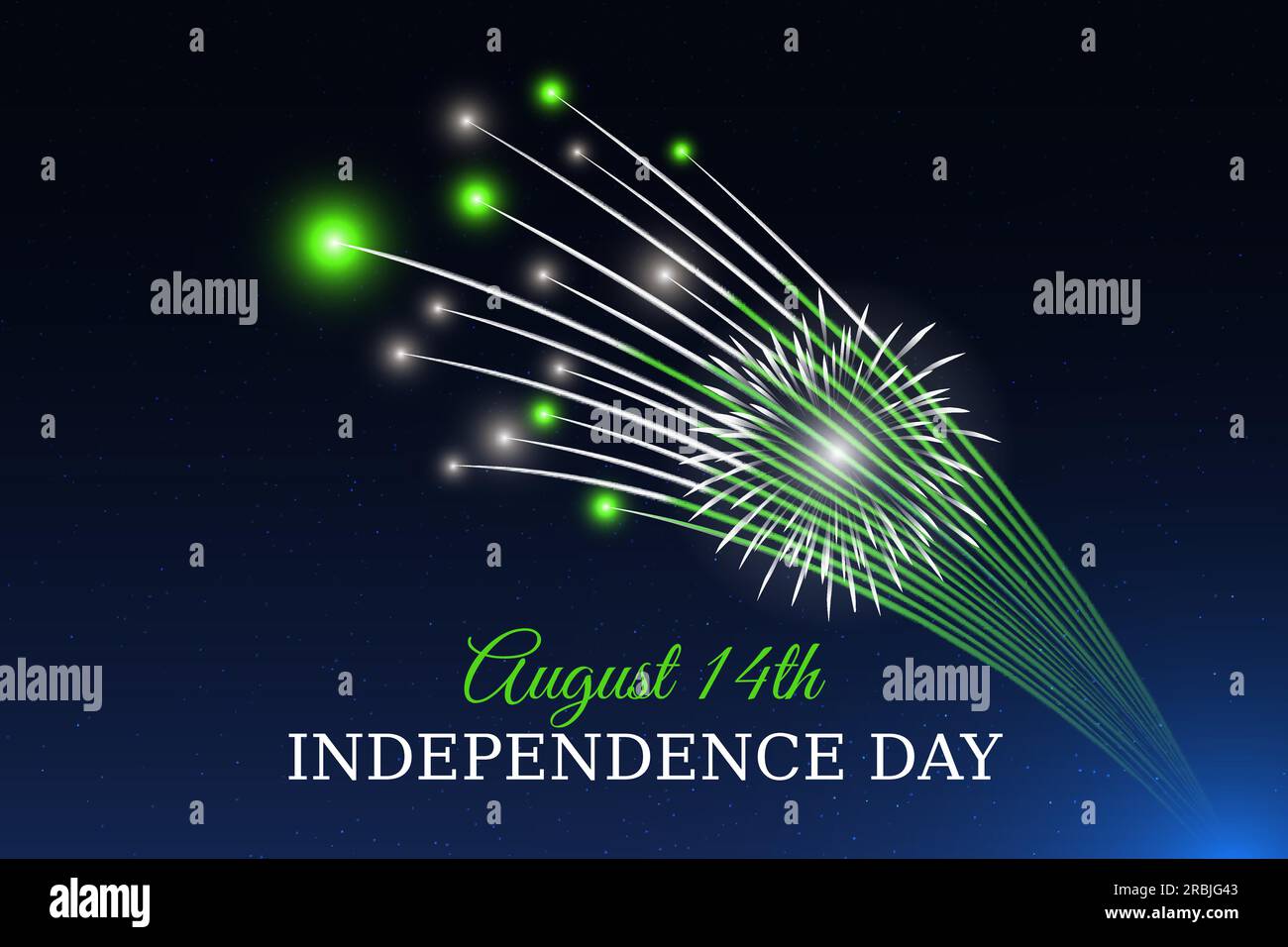 August 14, pakistan independence day, vector template with pakistani ...