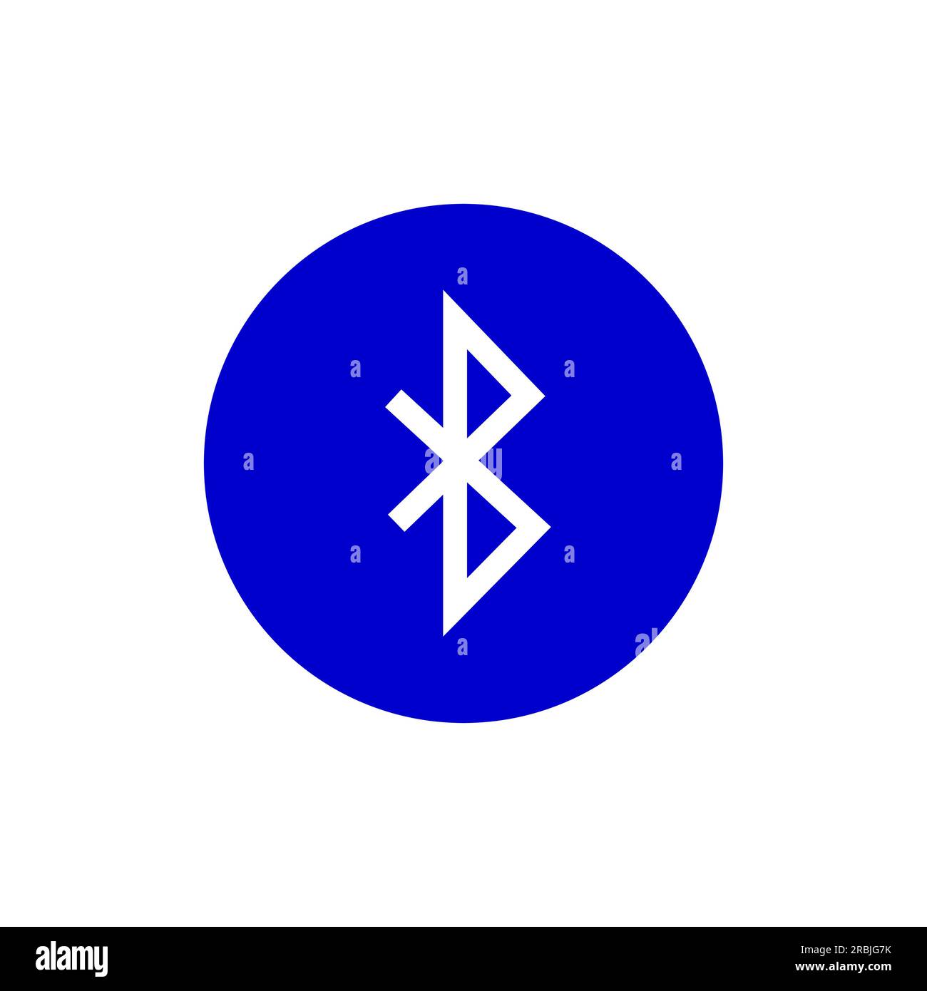 Bluetooth icon flat. Simple black symbol on white background Stock ...