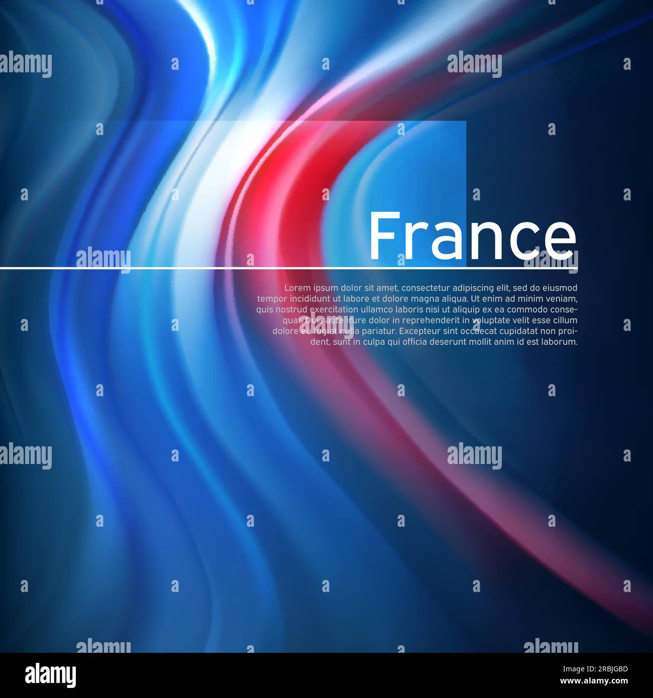 France flag background. Abstract french flag in blue sky. National ...
