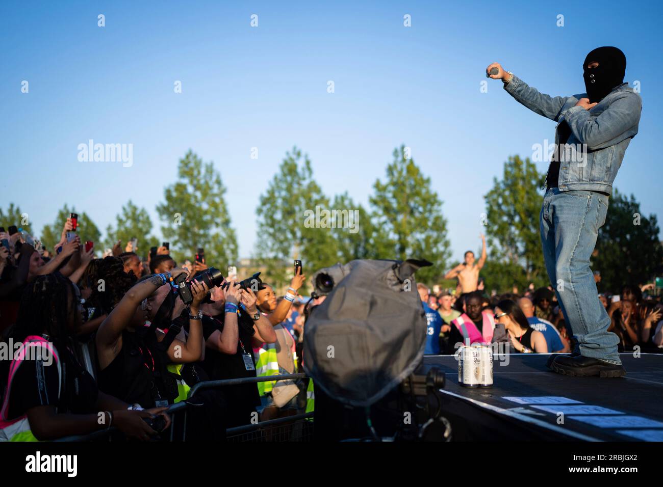 Yeat performs at the Wireless Music Festival, in Finsbury Park, London ...