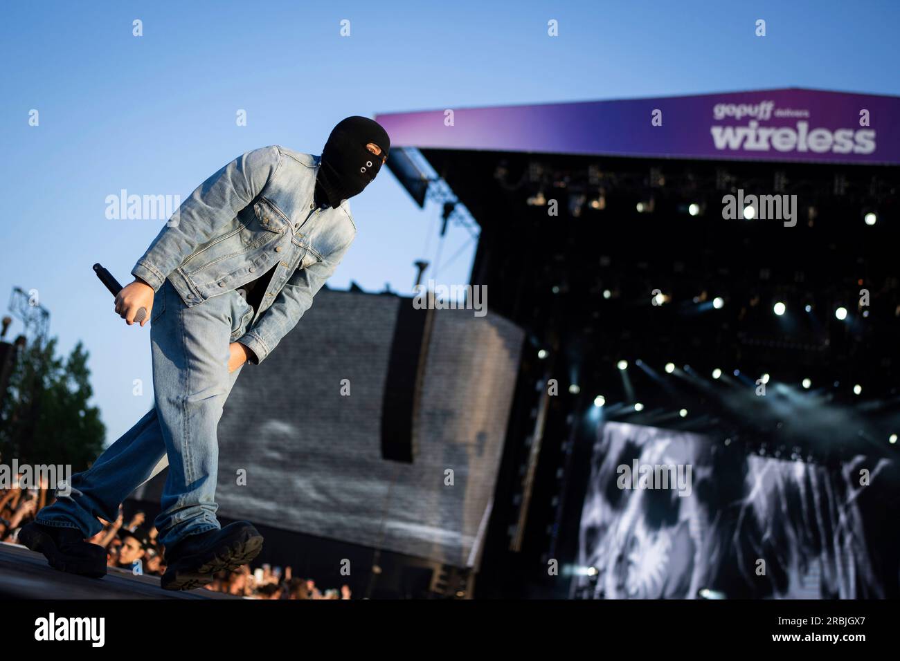 Yeat performs at the Wireless Music Festival, in Finsbury Park, London ...