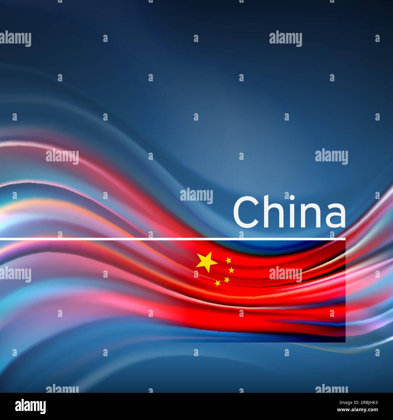 China flag background. Abstract chinese flag in the blue sky. PRC ... China flag background. Abstract chinese flag in the blue sky. PRC ...