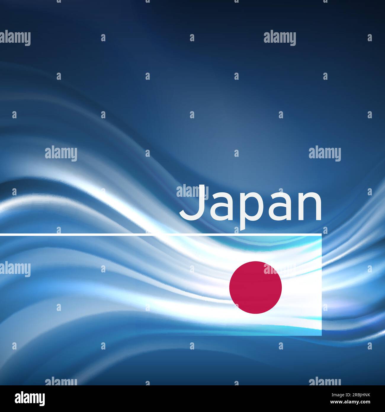 Japan flag background. Abstract japanese flag in the blue sky. National ...