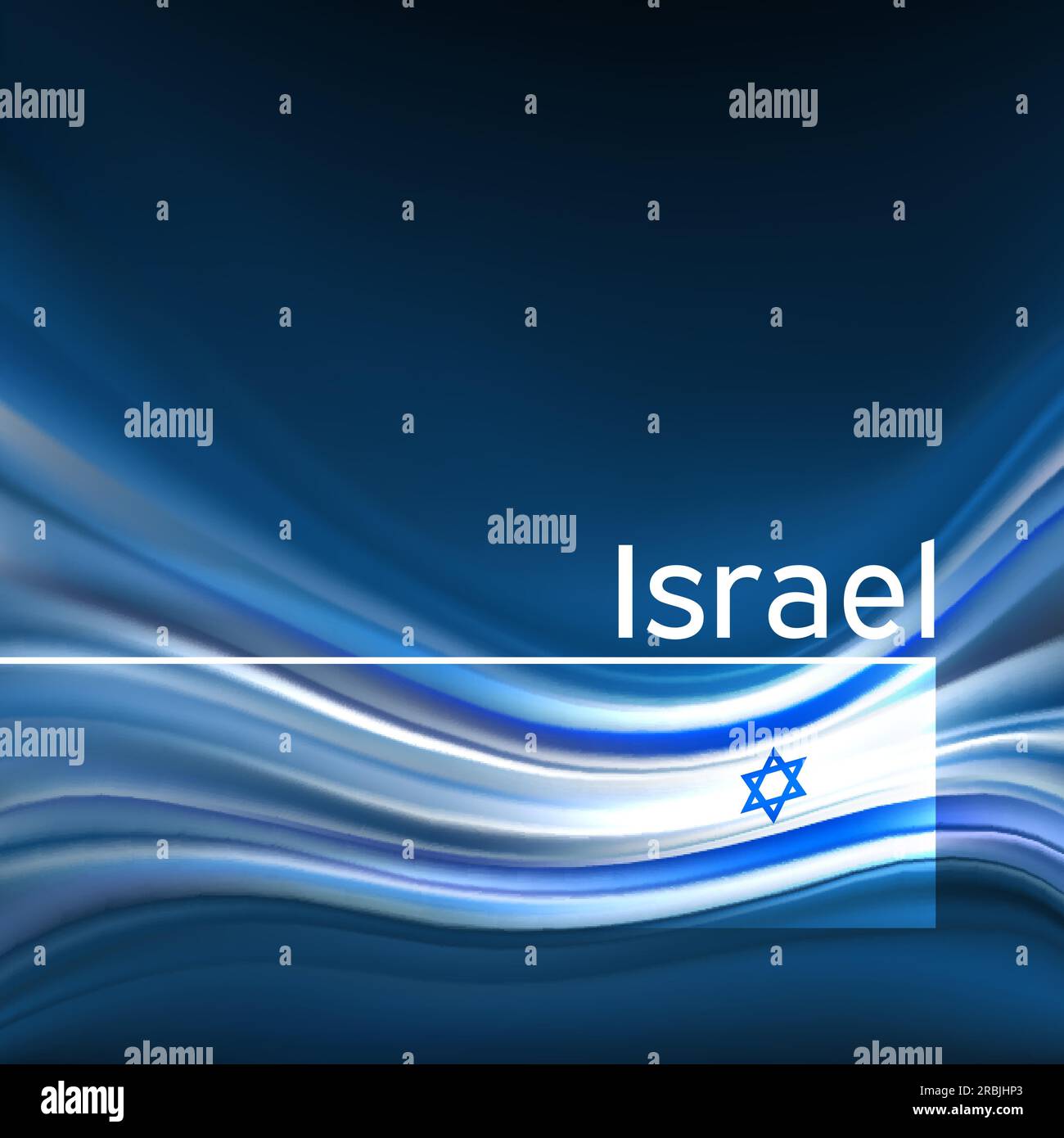 Israel flag background. Abstract israeli flag in the blue sky. National ...