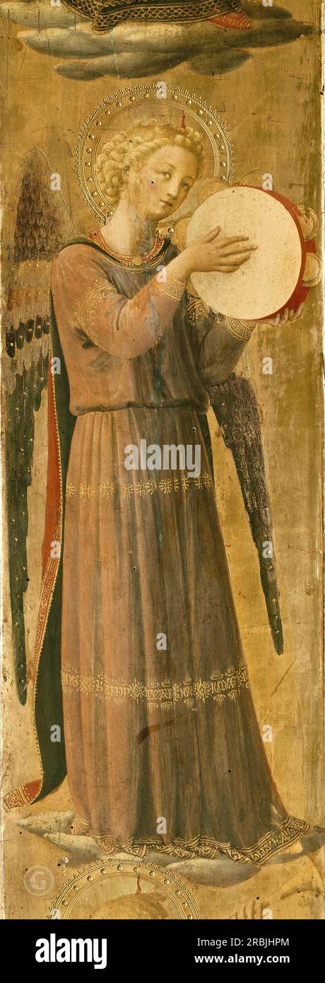 Linaioli Tabernacle – Angel making music Fra Angelico (1400-1455 Stock ...