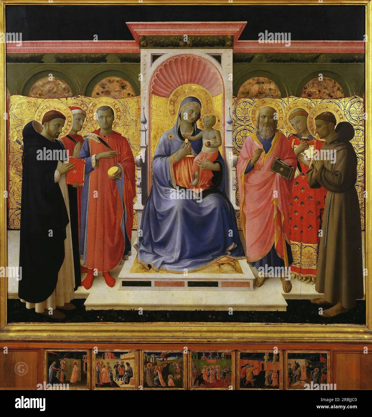 Fra Angelico – Annalena Altarpiece 1445. 180x202 Stock Photo - Alamy Fra Angelico – Annalena Altarpiece 1445. 180x202 Stock Photo - Alamy