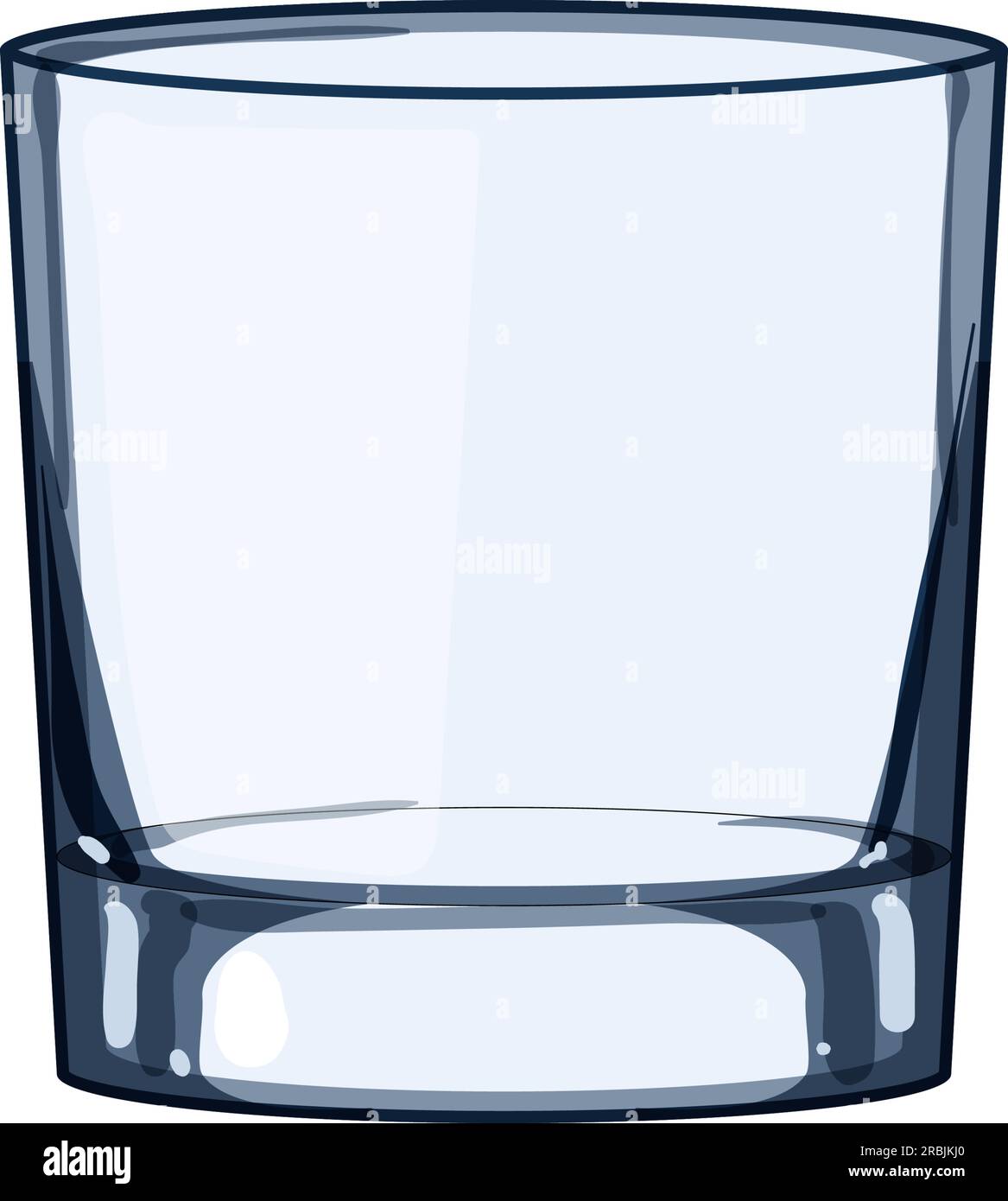 object glass cup cartoon vector illustration Stock Vector Image & Art ...