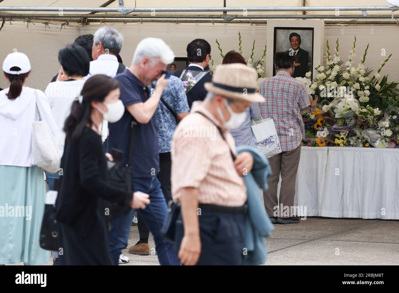 A memorial service on the death of former Japanese Prime Minister ...