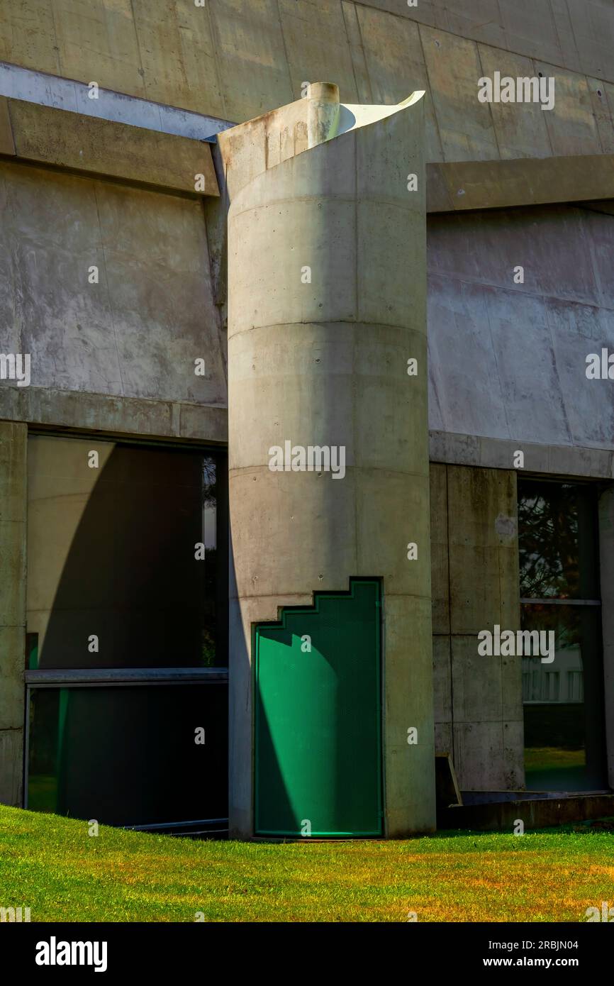 Church of St. Peter by Le Corbusier. Le Corbusier site in Firminy-Vert ...