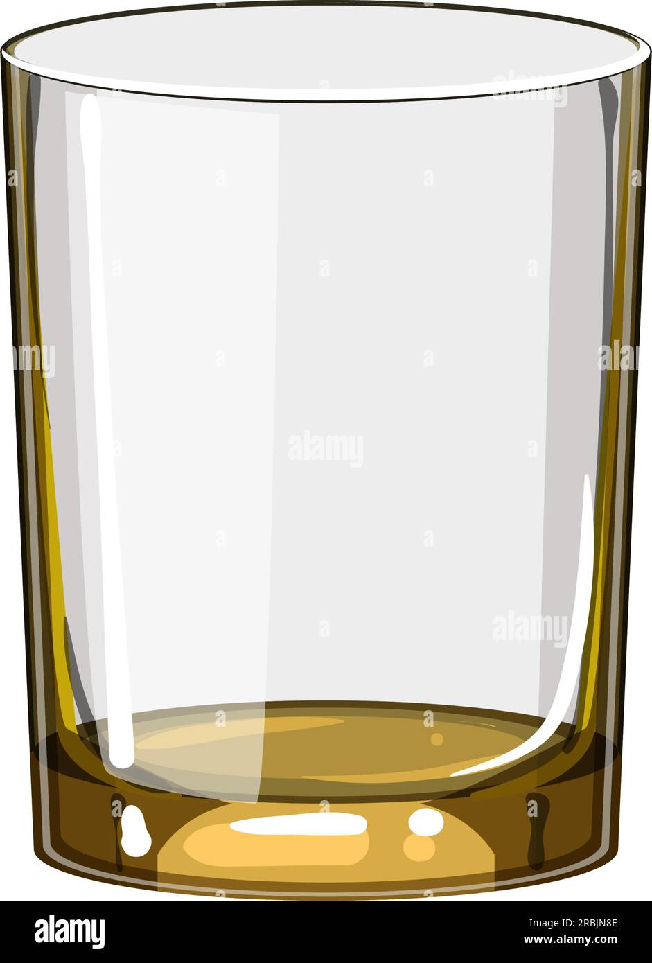 Drink Glass Cup Cartoon Vector Illustration Stock Vector Image And Art Alamy