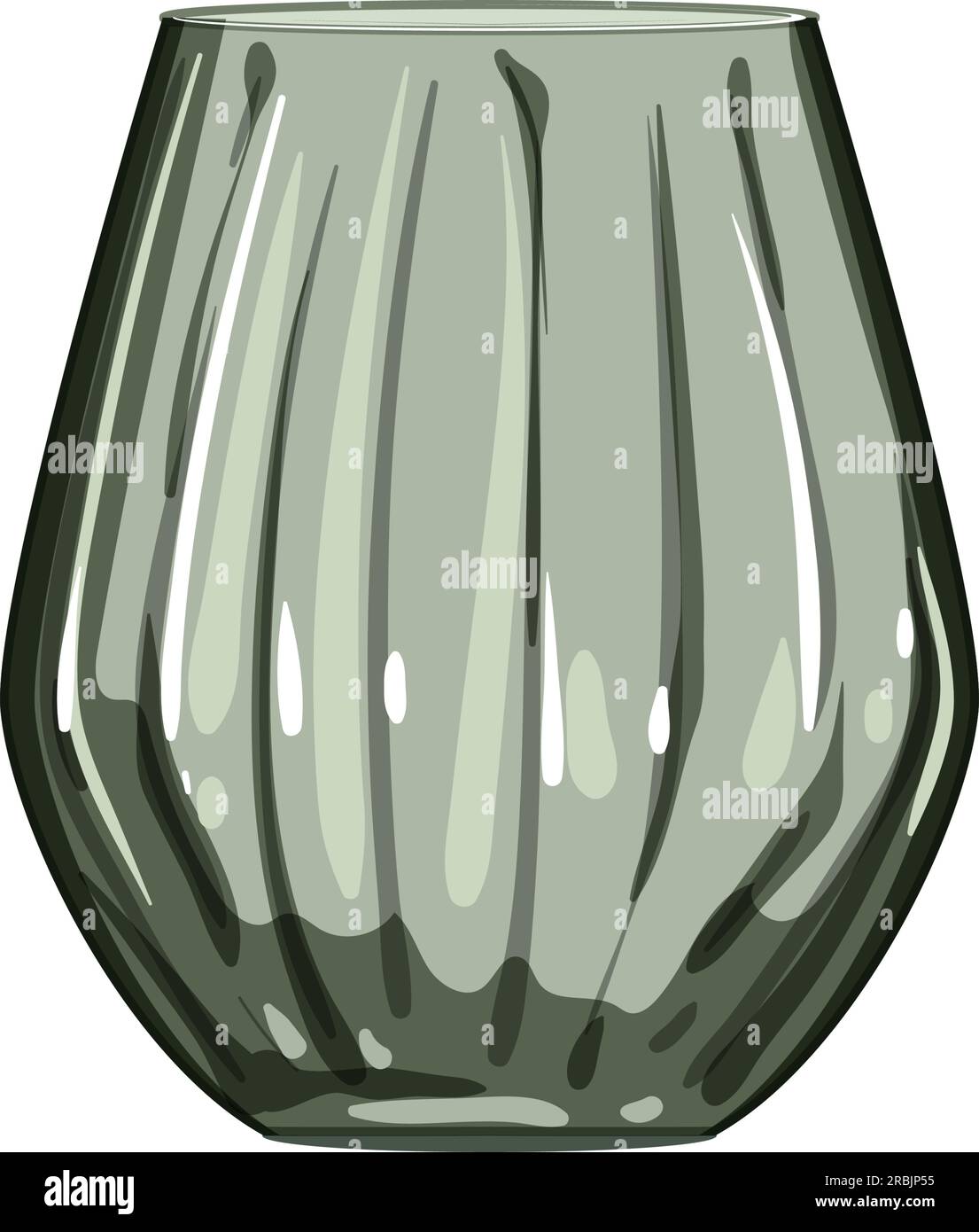 restaurant glass cup cartoon vector illustration Stock Vector Image ...