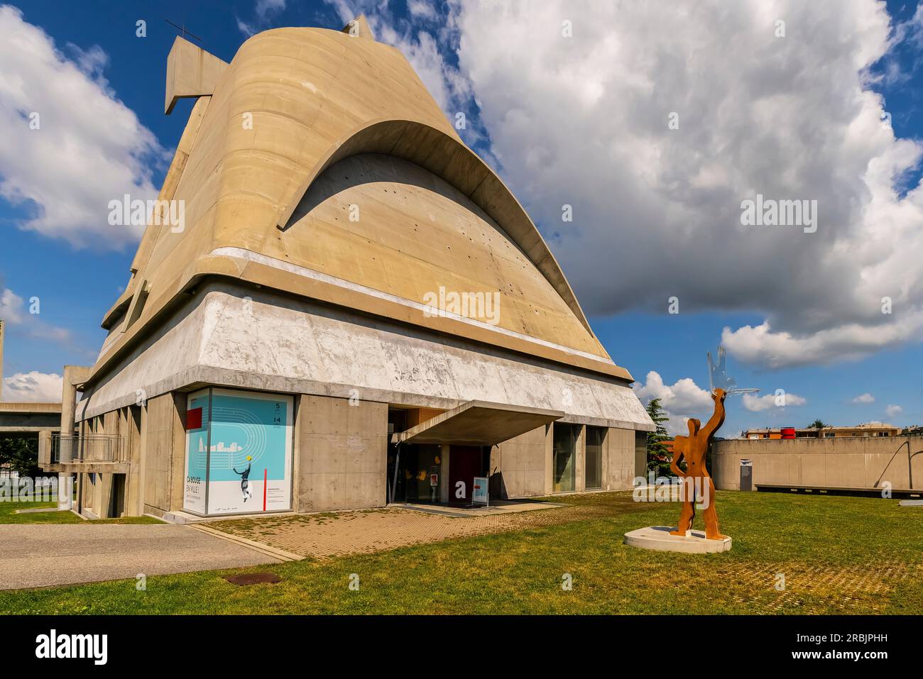 Church of St. Peter by Le Corbusier. Le Corbusier site in Firminy-Vert ...