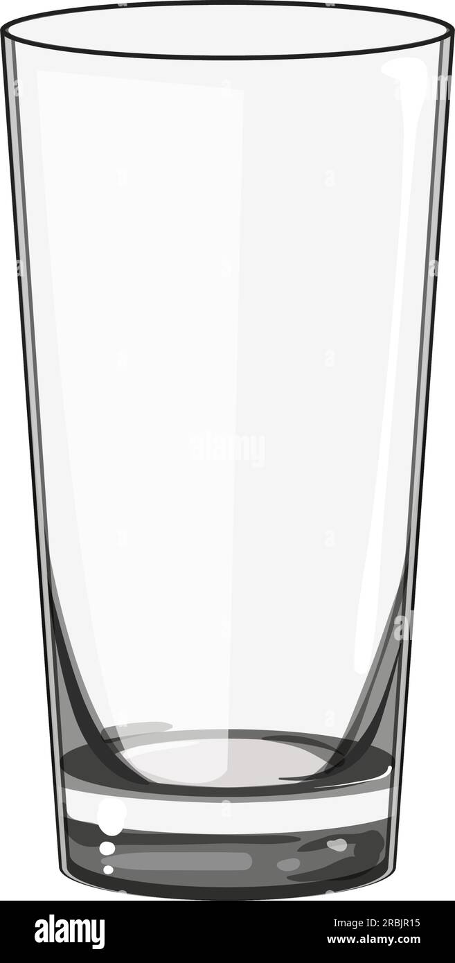 water glass cup cartoon vector illustration Stock Vector Image & Art ...