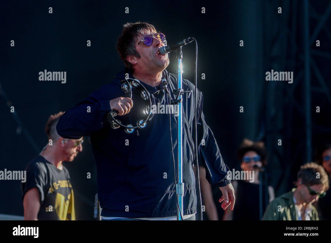 The singer Liam Gallagher during a performance on the third day of the ...