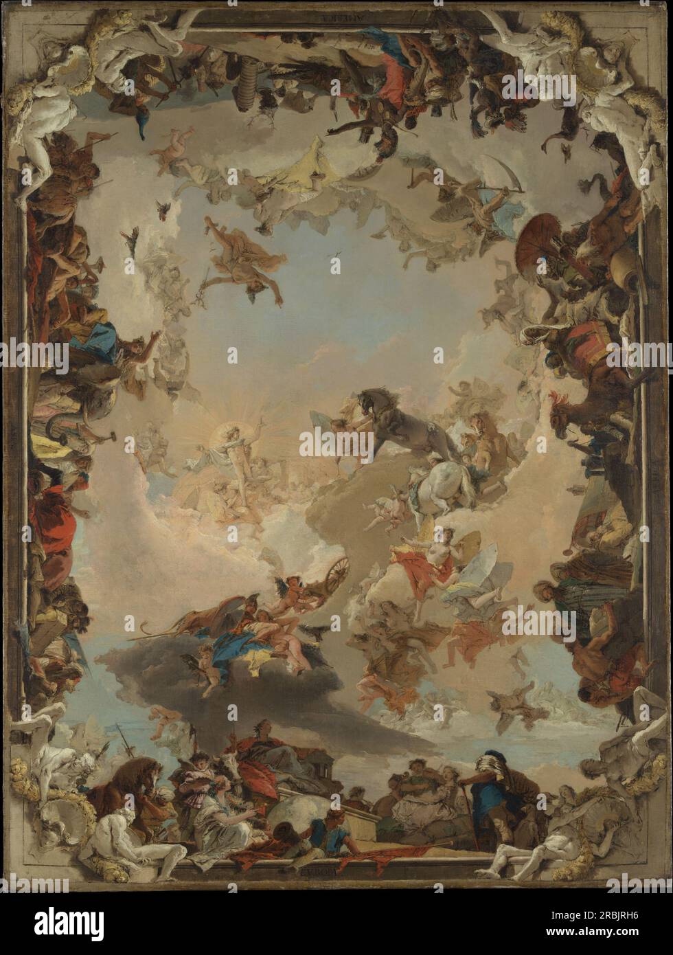 Allegory of the Planets and Continents 1752; Würzburg , Germany by ...