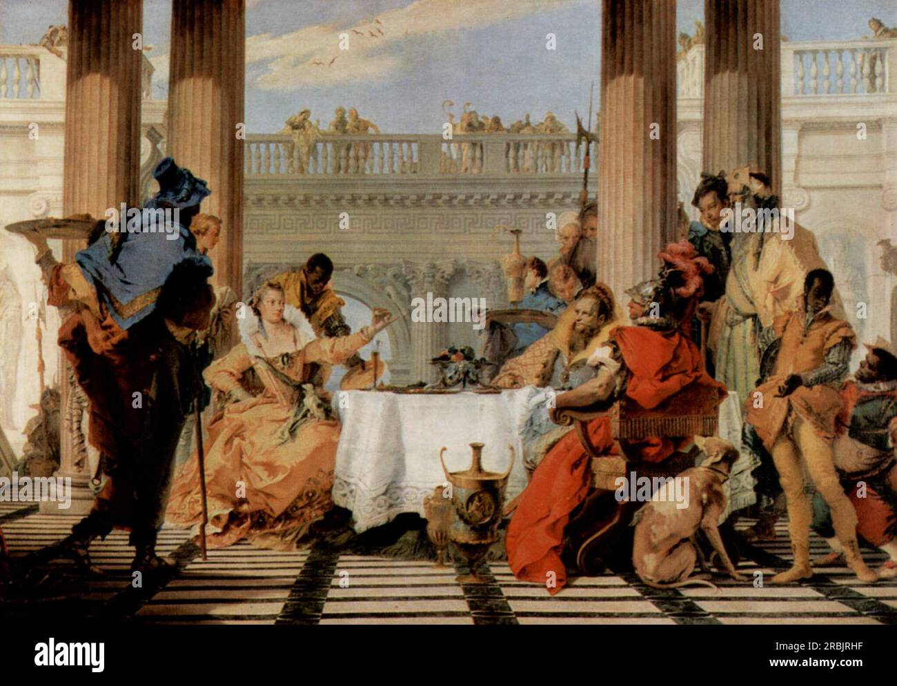 The Banquet of Cleopatra 1744 by Giovanni Battista Tiepolo Stock Photo ...