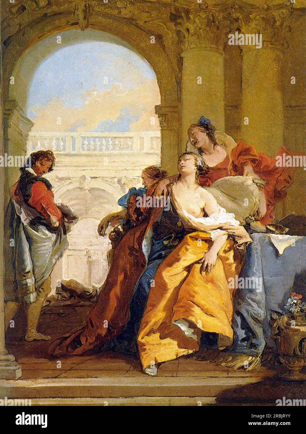 The Death of Sophonisba 1760 by Giovanni Battista Tiepolo Stock Photo ...
