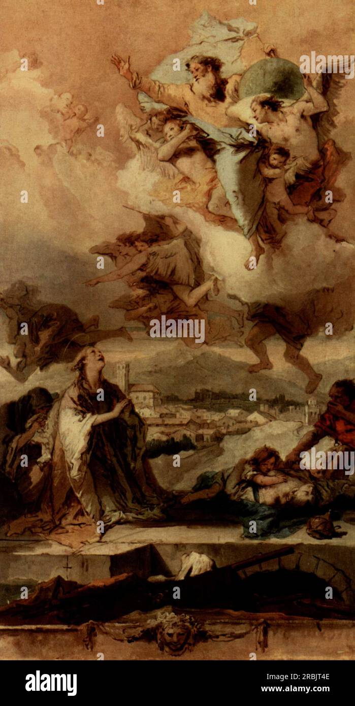 Saint Thecla Liberating the City of Este from the Plague 1759 by ...