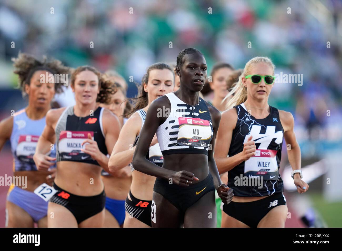 Athing Mu competes in the women's 1500 meter final during the U.S ...