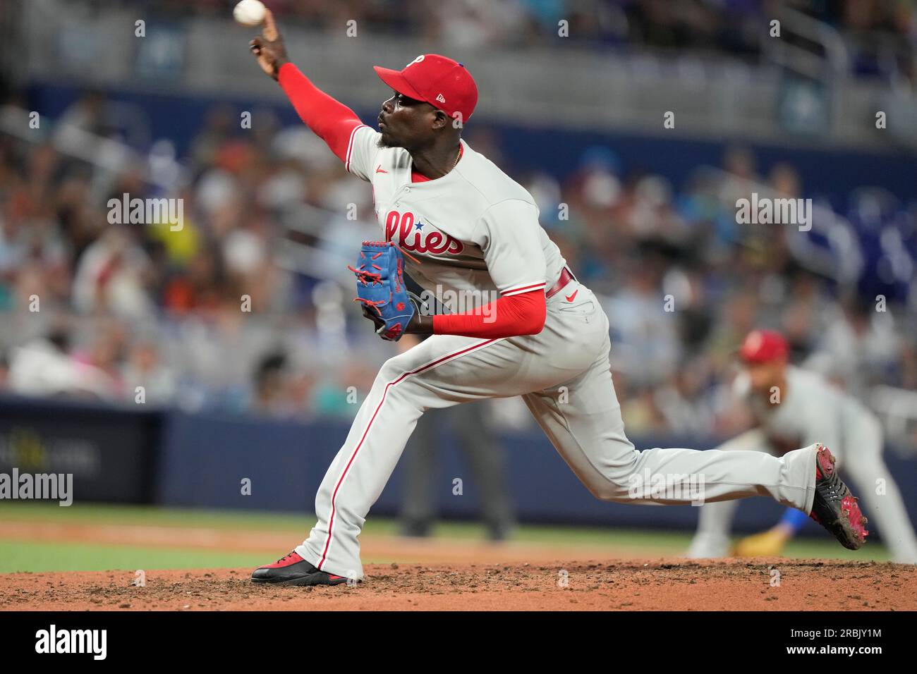 Philadelphia Phillies relief pitcher Yunior Marte throws during a ...