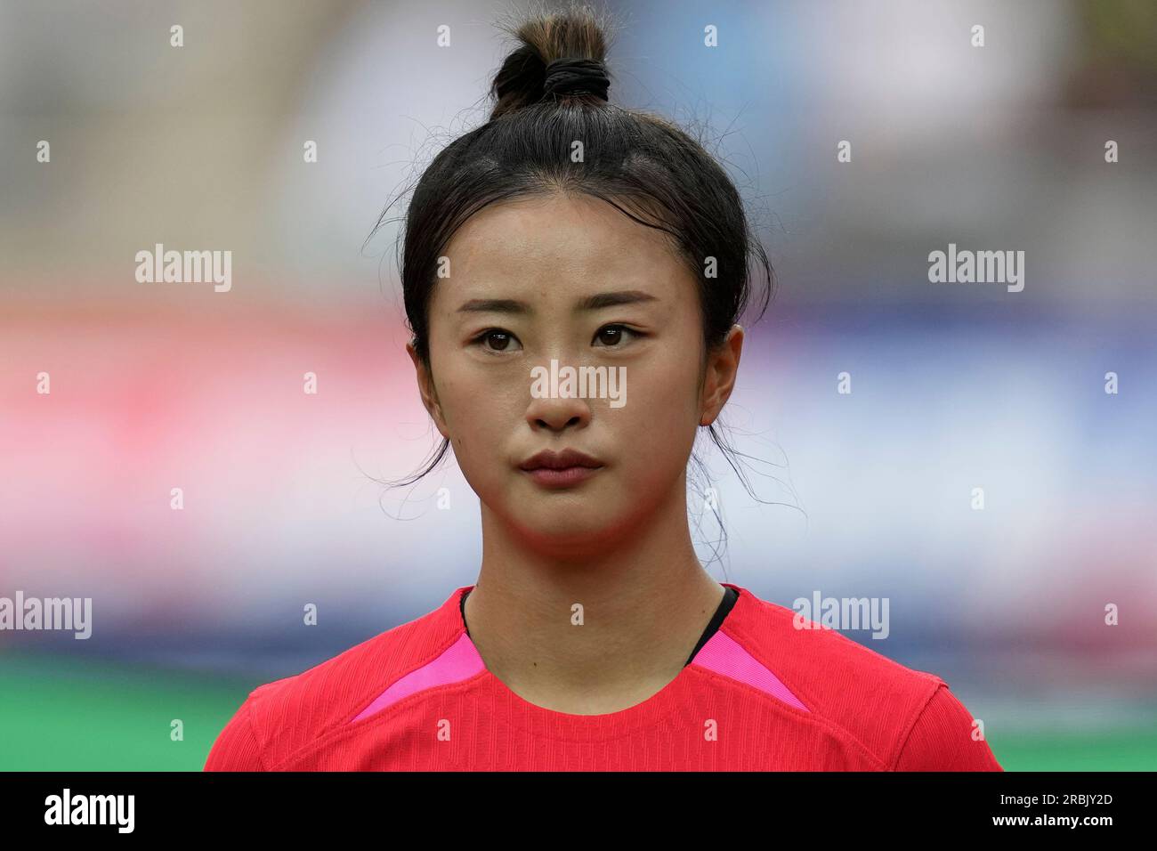 South Korea's Choe Yu-ri stands prior to the start of the friendly ...