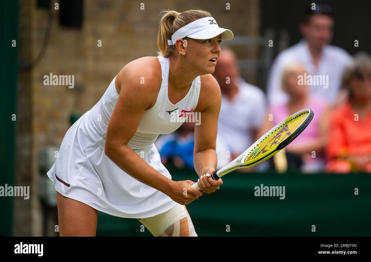 Dalma Galfi of Hungary in action during the third round of the 2023 ...