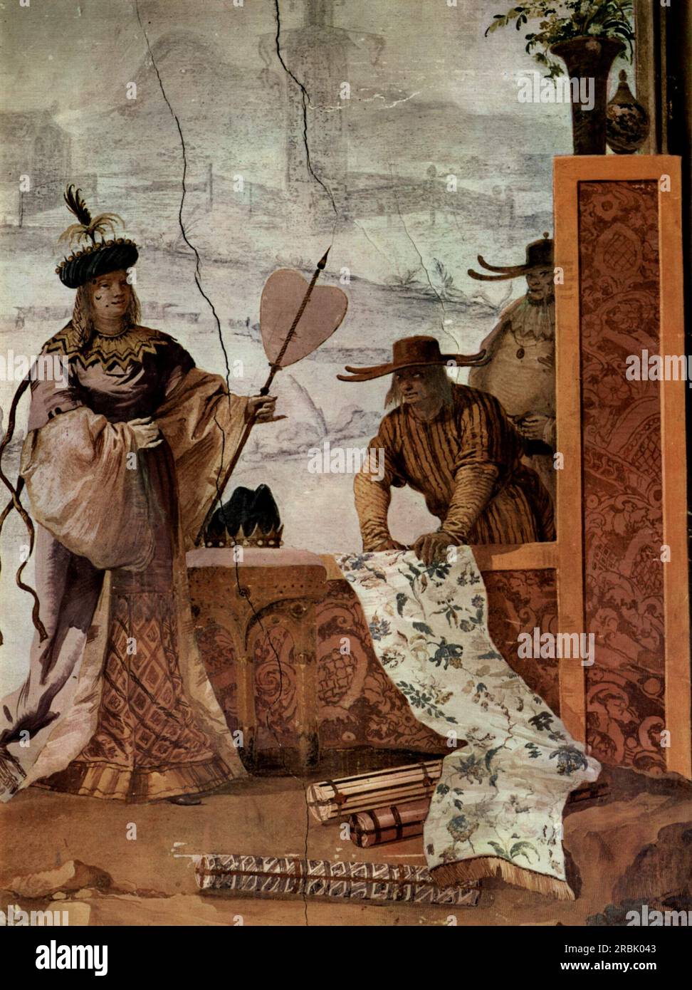 The Textile Merchant, from the Chinese Room in the Foresteria 1757 by ...