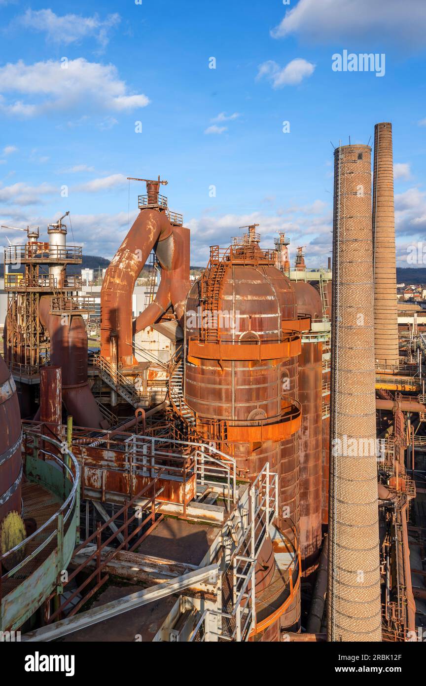 Völklingen Ironworks, blast furnace group, UNESCO World Heritage Site ...